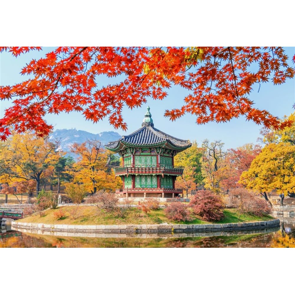 Amazon.com : CRTPOD 7x5ft Fall Gyeongbokgung Palace Backdrop for ...