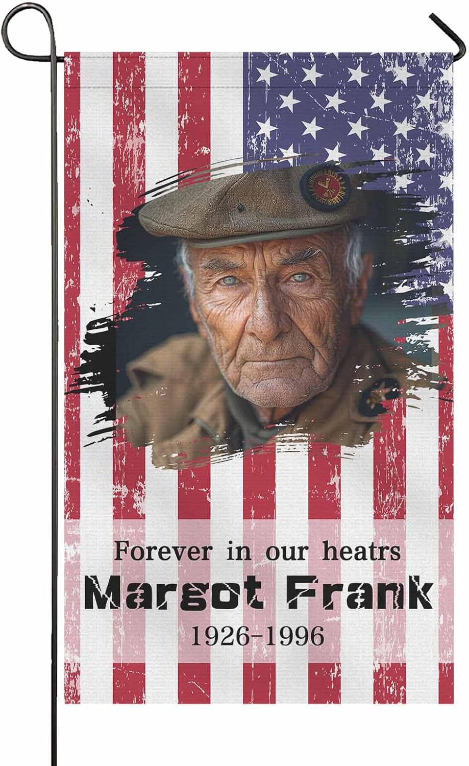 Amazon.com : Custom Memorial Flag-Personalized Memorial Garden Flags in ...