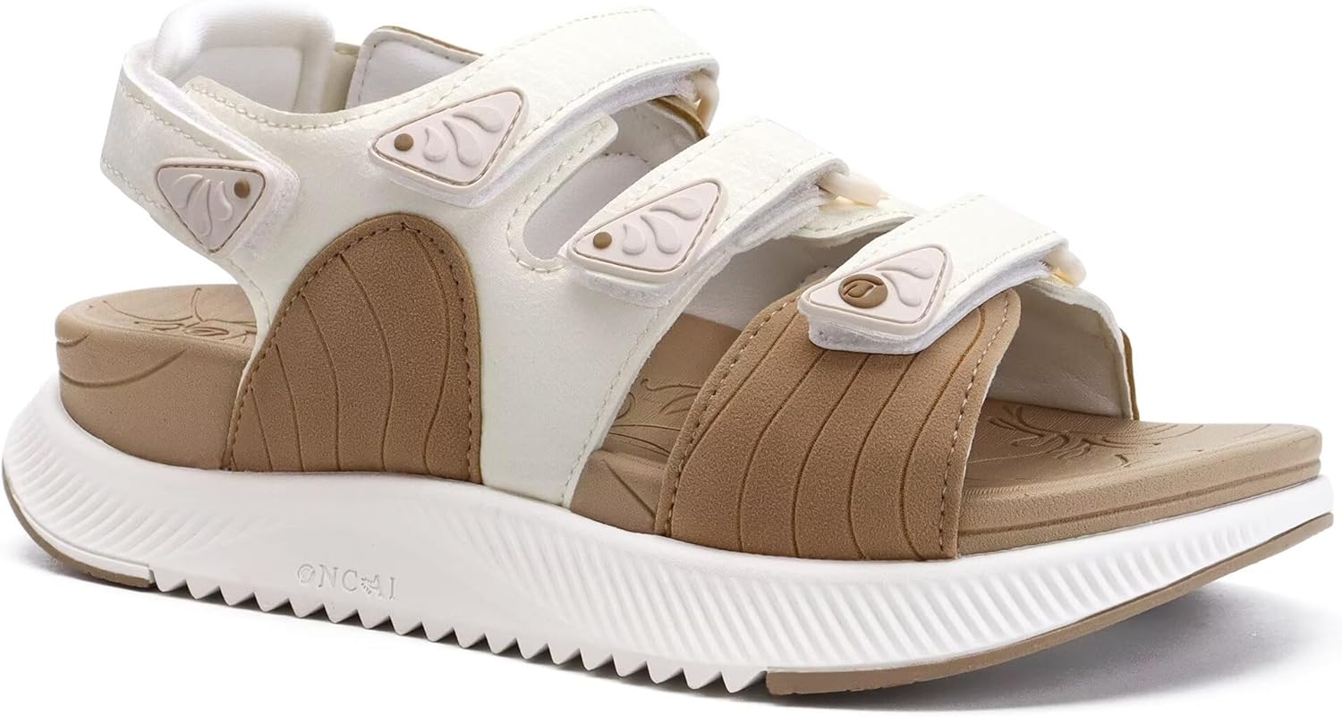 Amazon.com | ONCAI Women's Walking Sandals with Arch Support Hiking ...