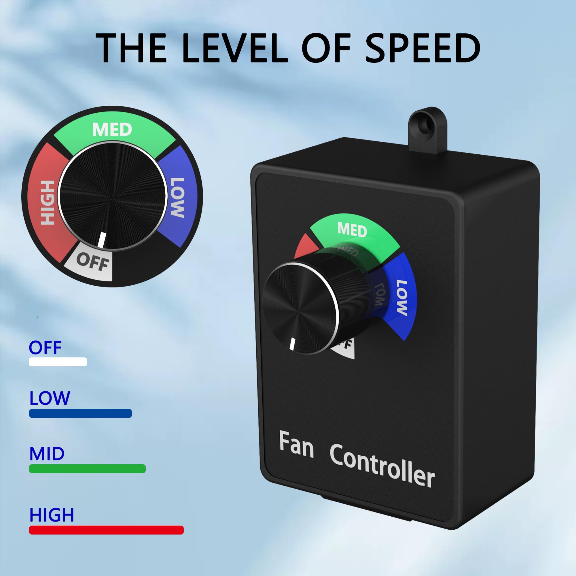 Snapklik.com : Variable Fan Speed Controller Adjuster Cordless For Duct ...