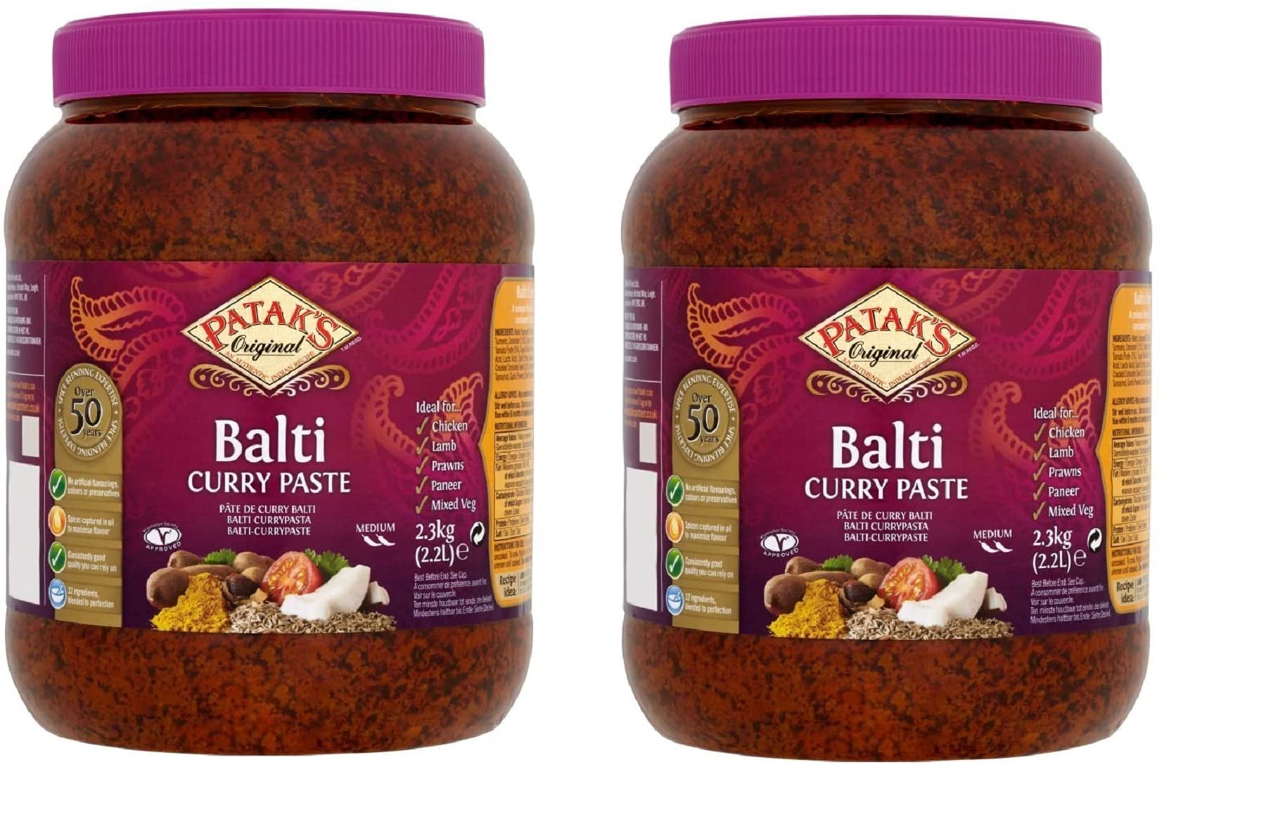( 2 Pack ) Pataks Balti Paste - 2.3Kg : Amazon.co.uk: Grocery