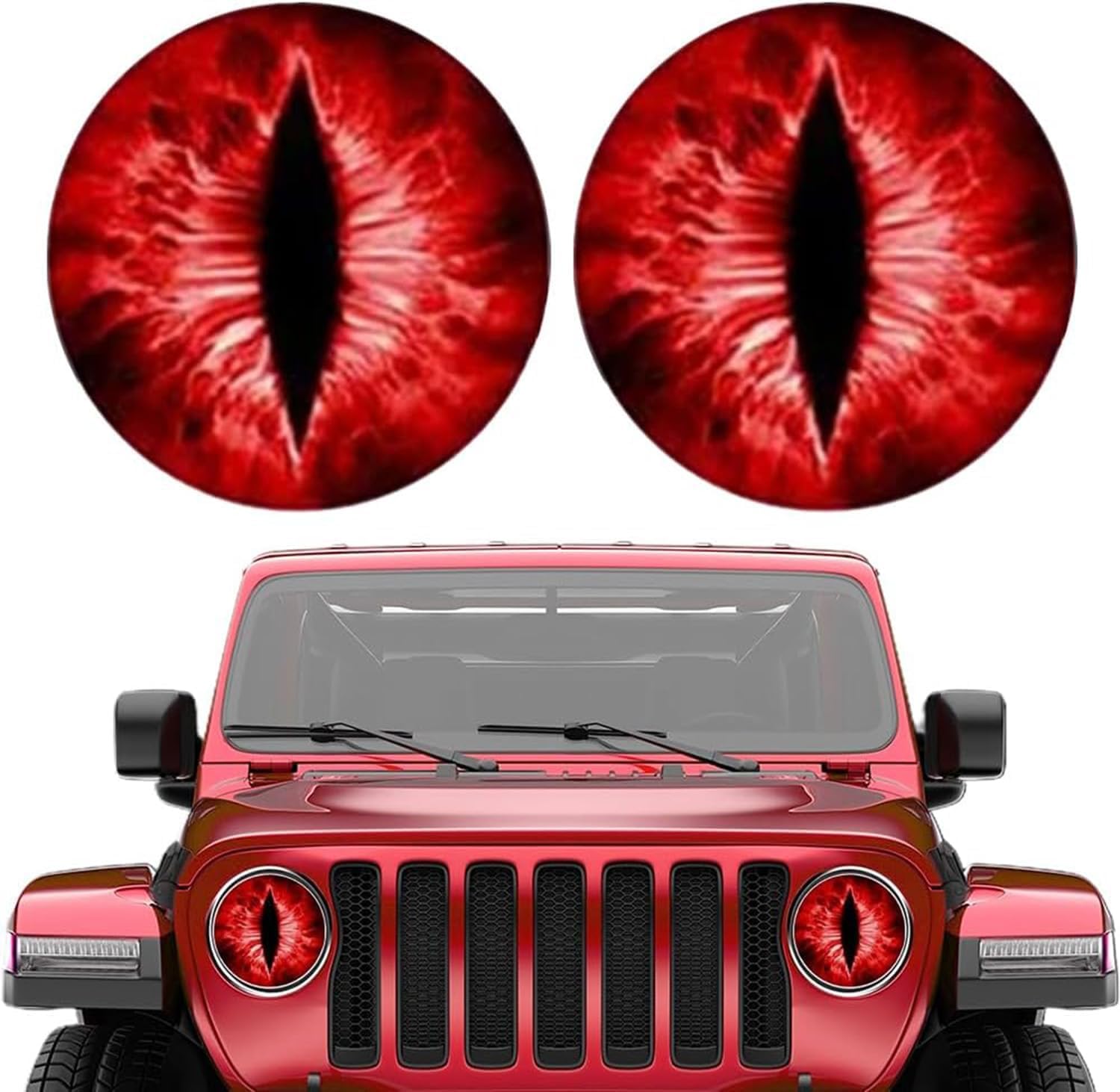 Amazon.com: Beast Eyes Headlight Decals Pair for Jeep, 2024 New Eye ...