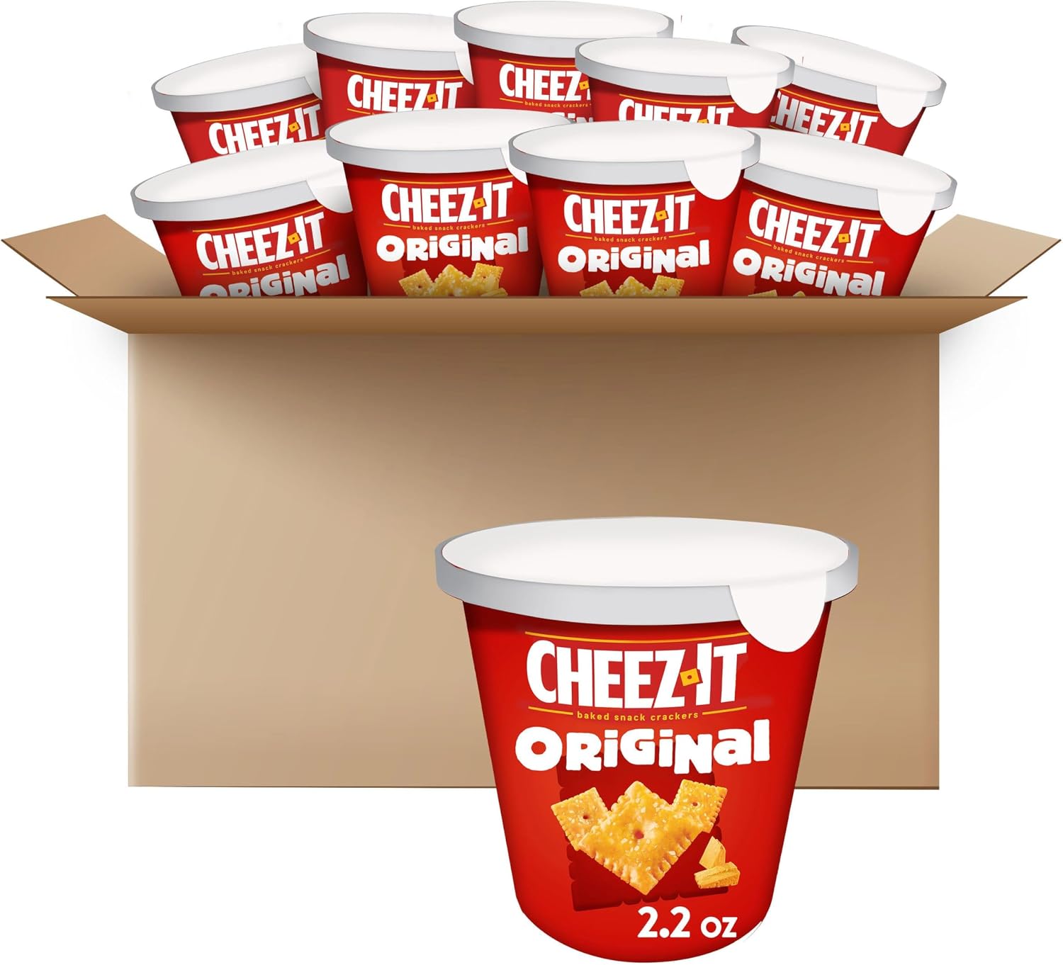 Cheez-It Cracker Cup, Original, 2.2 Ounce (Pack of 10) : Amazon.ca ...