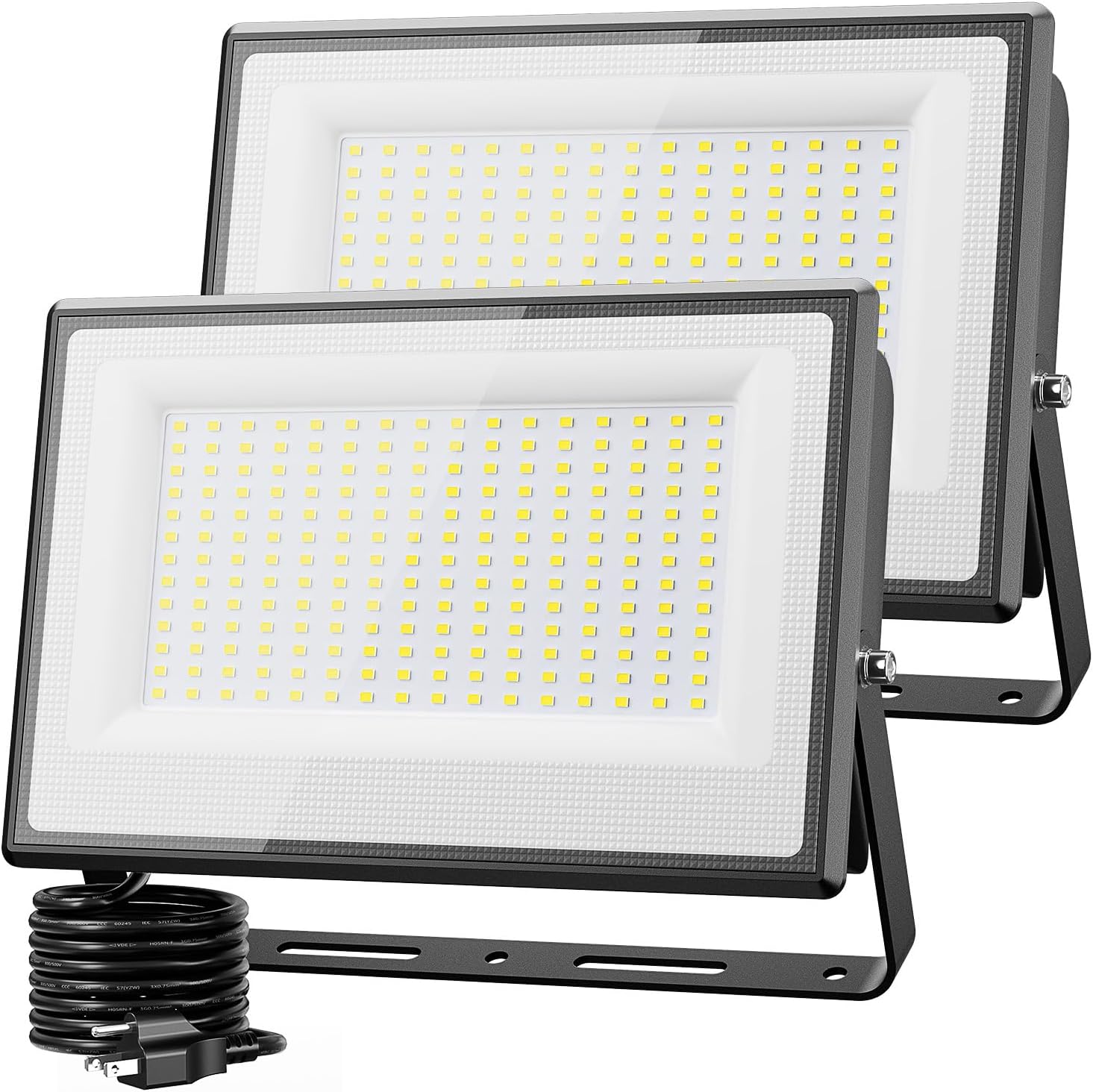 Olafus 2 Pack 200W LED Flood Light Outdoor, 18000LM Super Bright IP66 ...