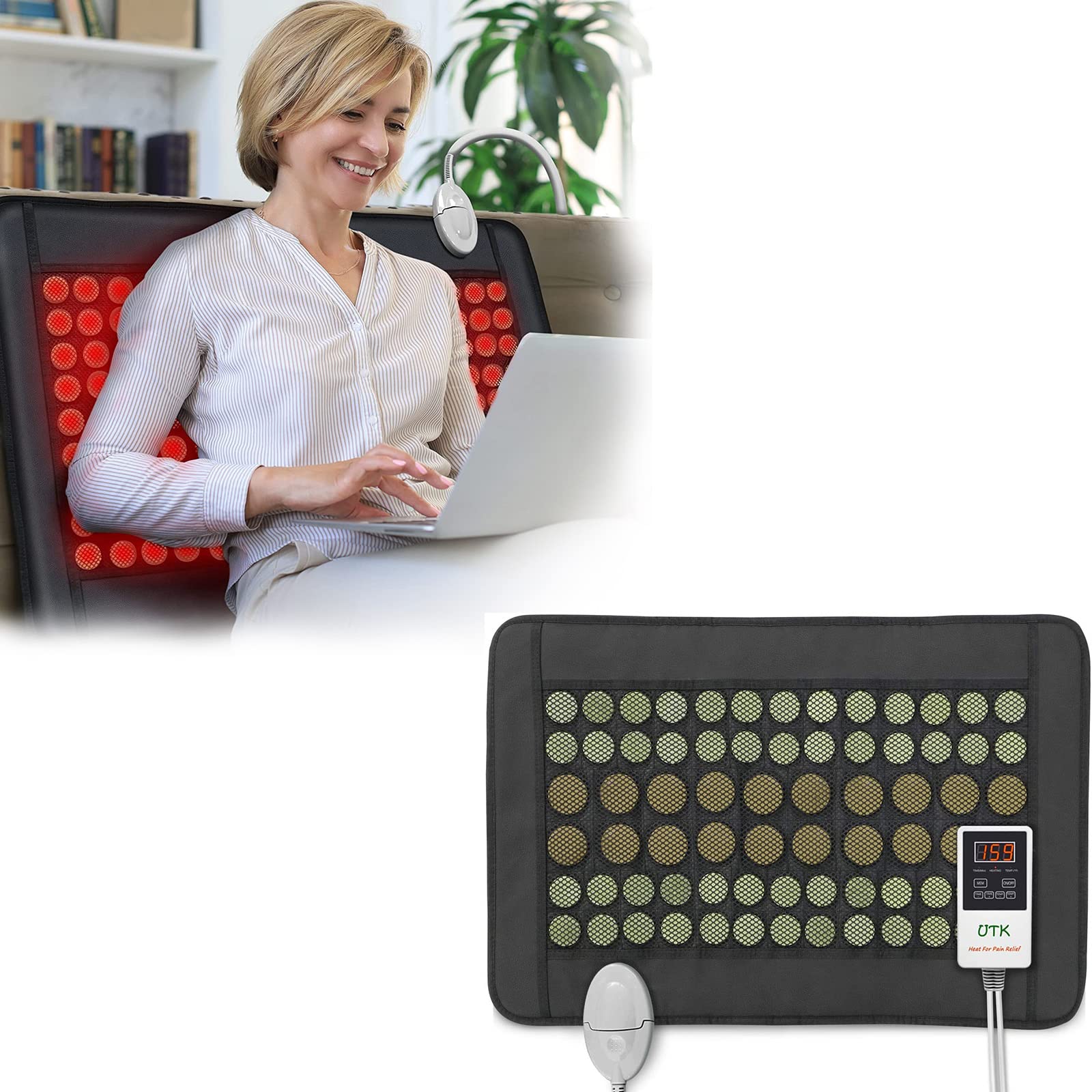 Amazon.com: UTK Far Infrared Heating pad : Health & Household