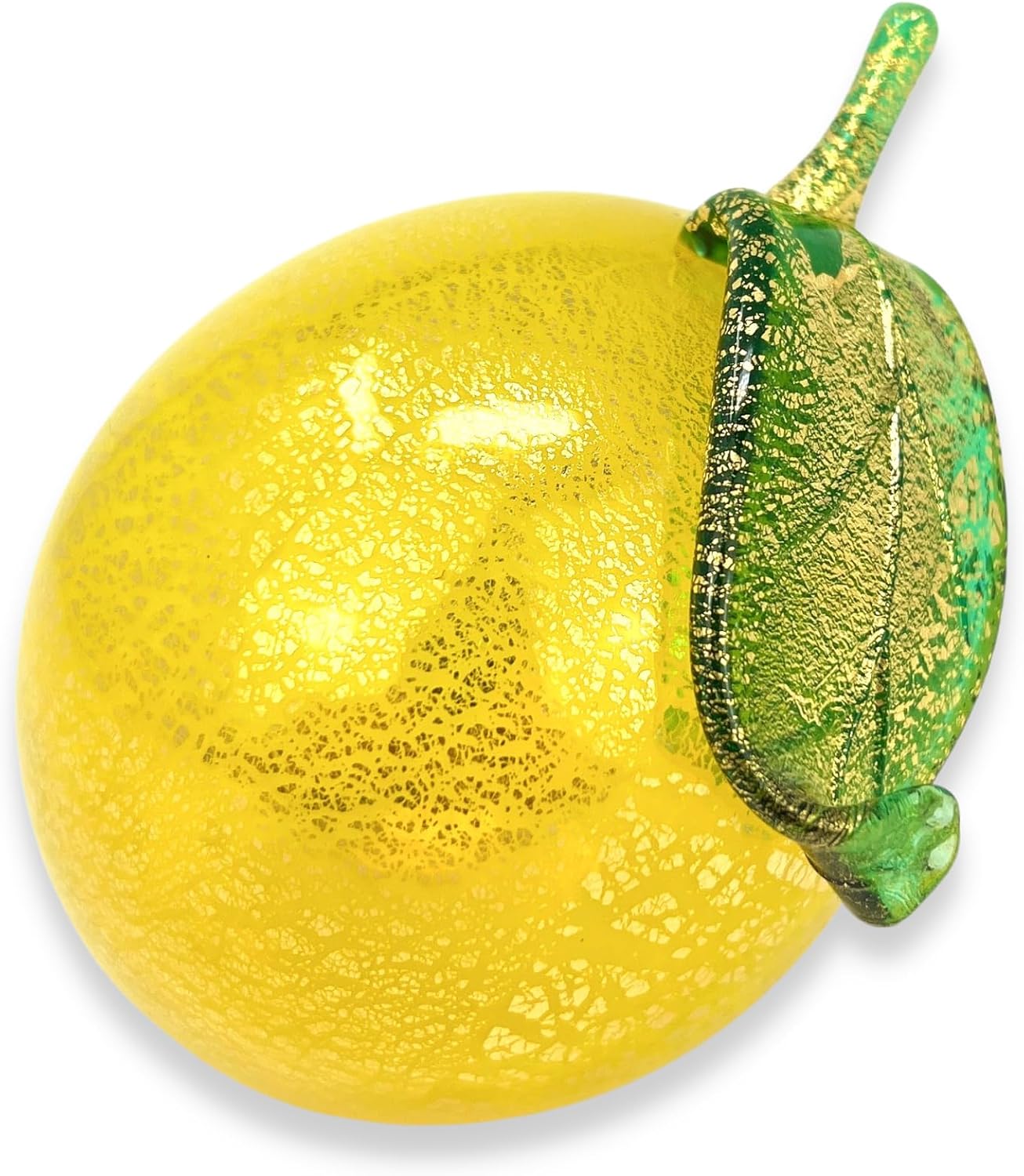 Amazon.com: MY ITALIAN DÉCOR Murano Glass Lemon Figurine, Life-Size ...