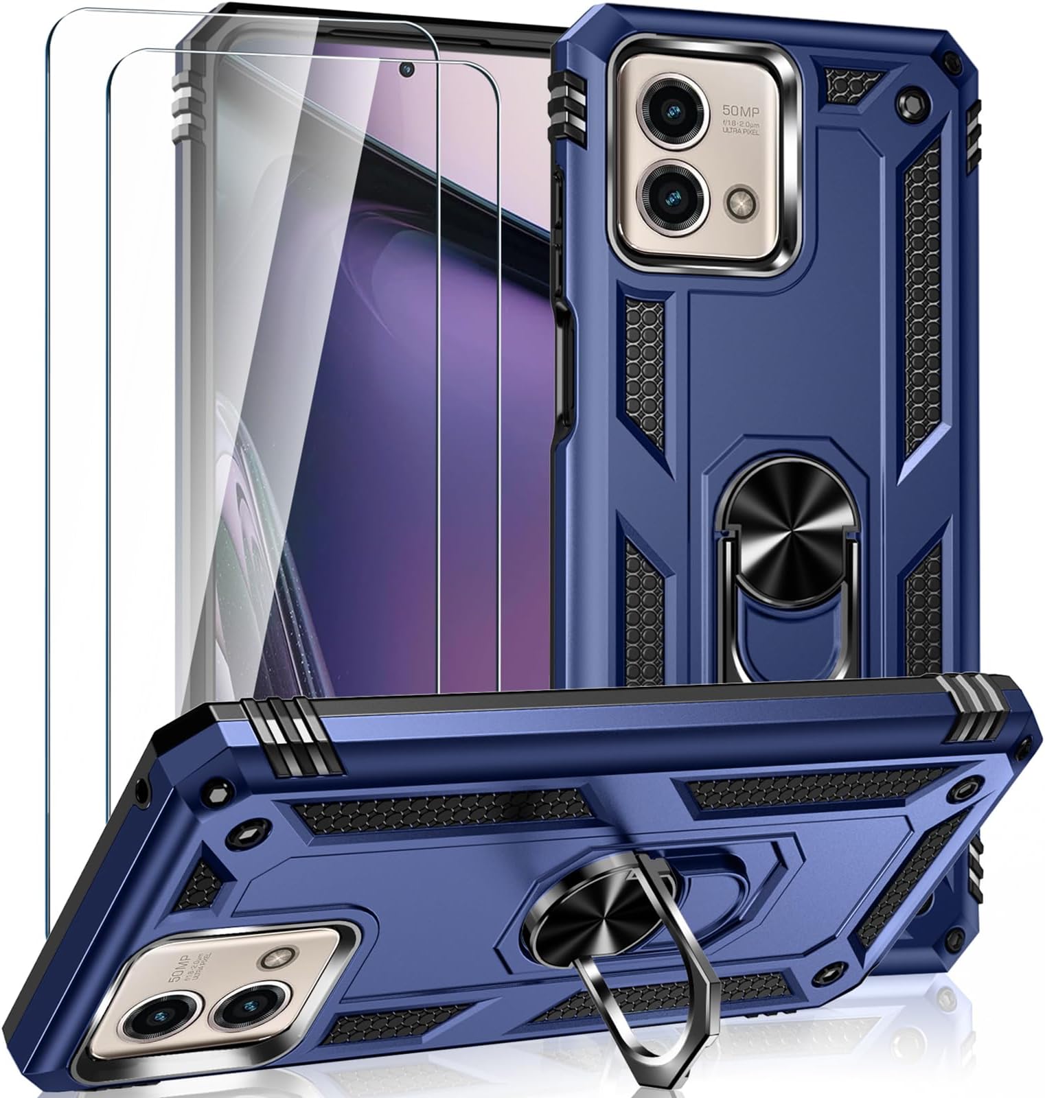 Amazon.com: LeYi for Moto G Stylus 5G 2021 Case: with 2 PCS Tempered ...