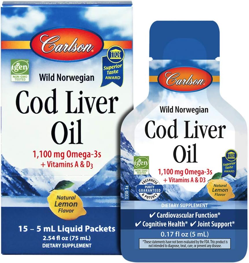 Amazon.com: Nordic Naturals Arctic Cod Liver Oil, Lemon - 180 Soft Gels ...