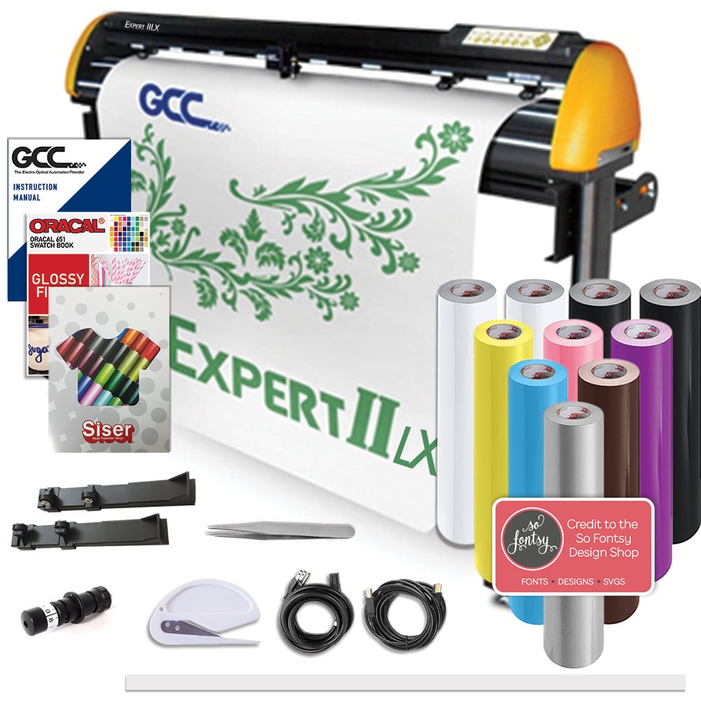 Buy GCC Professional Expert II LX Vinyl Cutter 24 Inch Wide Creative ...