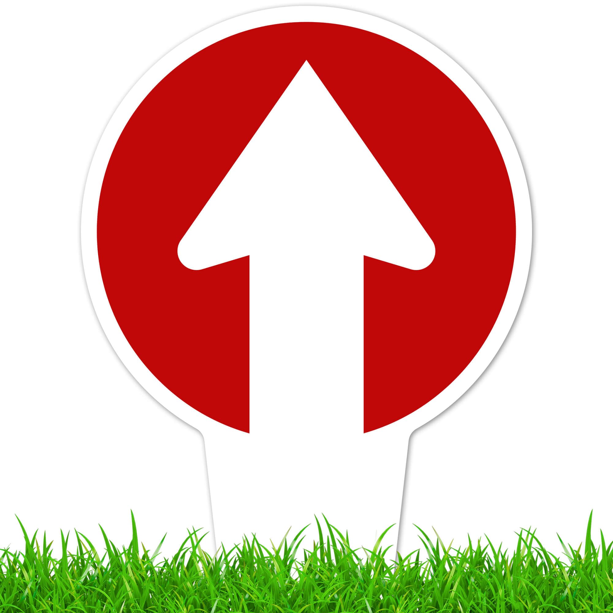 Up Arrow Sign Pedestrian Access Route Up Arrow Portrait Wall Sign