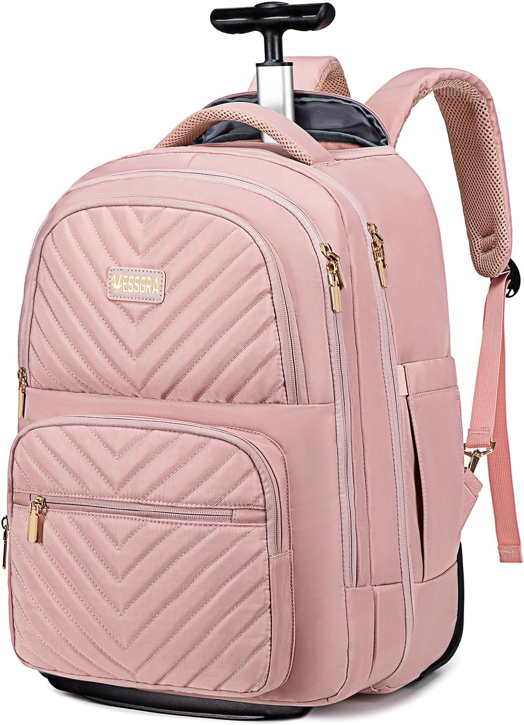Amazon.com: DEEGO Rolling Backpack for Women, 17.3 inch Travel Backpack ...