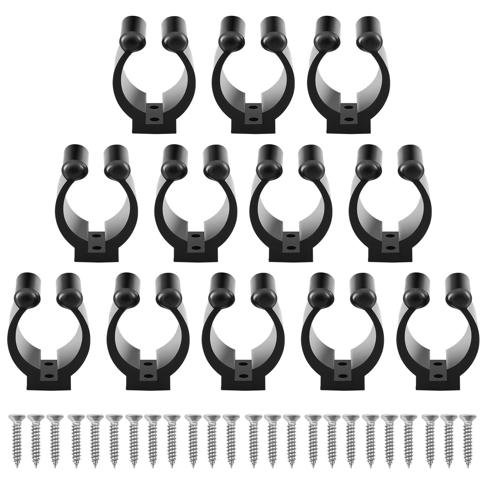 Amazon.com: Tiekerbilir 12 PCS Pool Cue Holder Clamps(Include Screws ...