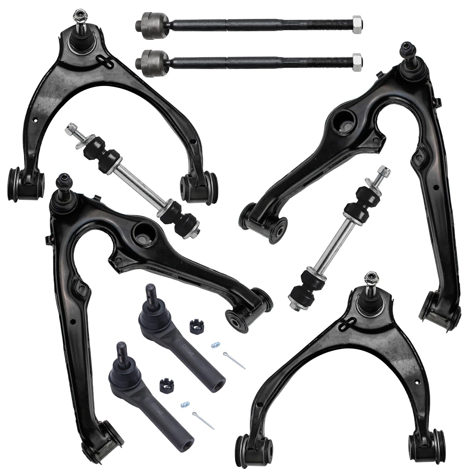 Amazon.com: Detroit Axle - 10pc Front End Suspension Kit for Chevy GMC ...