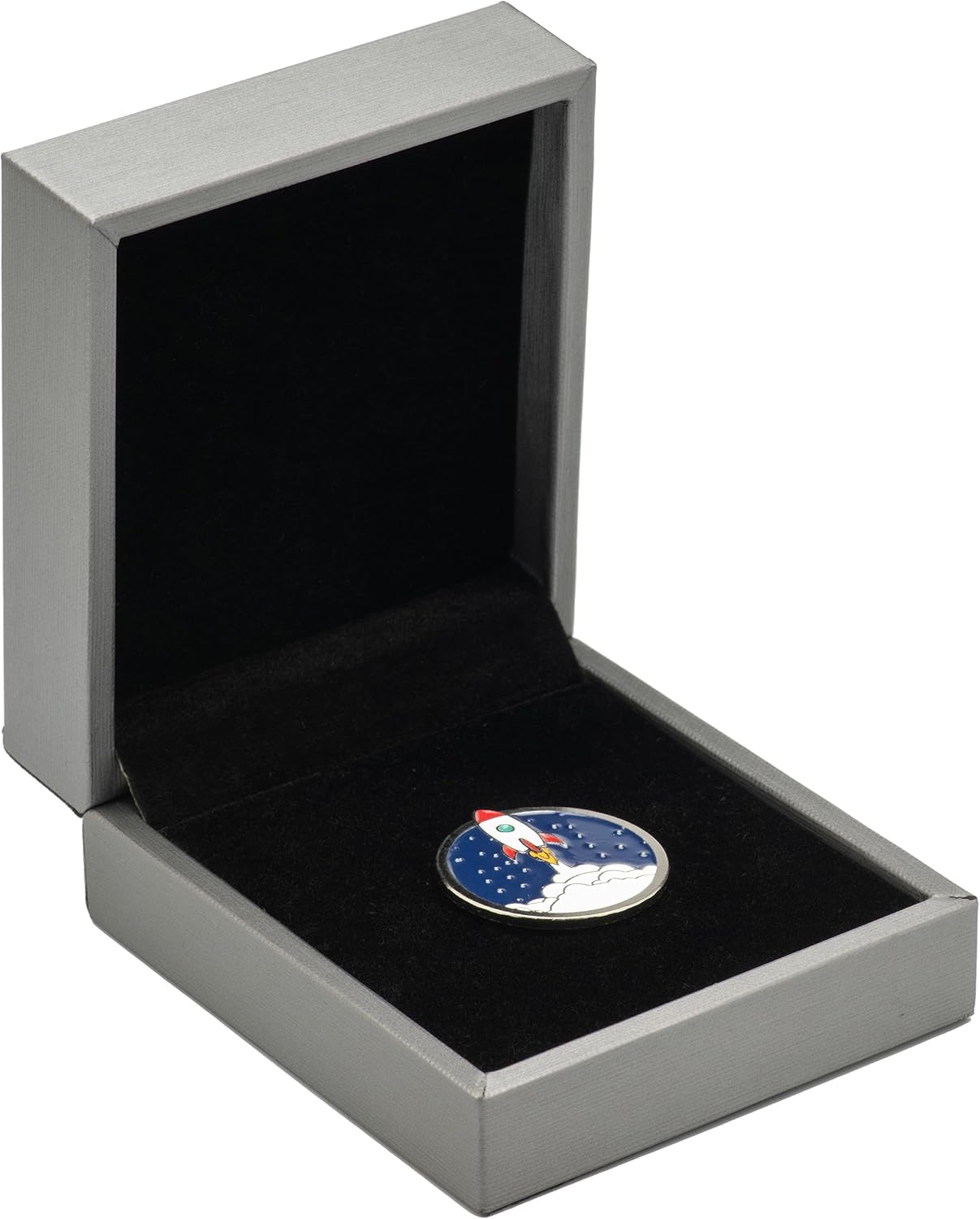 Amazon.com: COWFEX Small Single PU Pin Display Box Case for Gift Badges ...