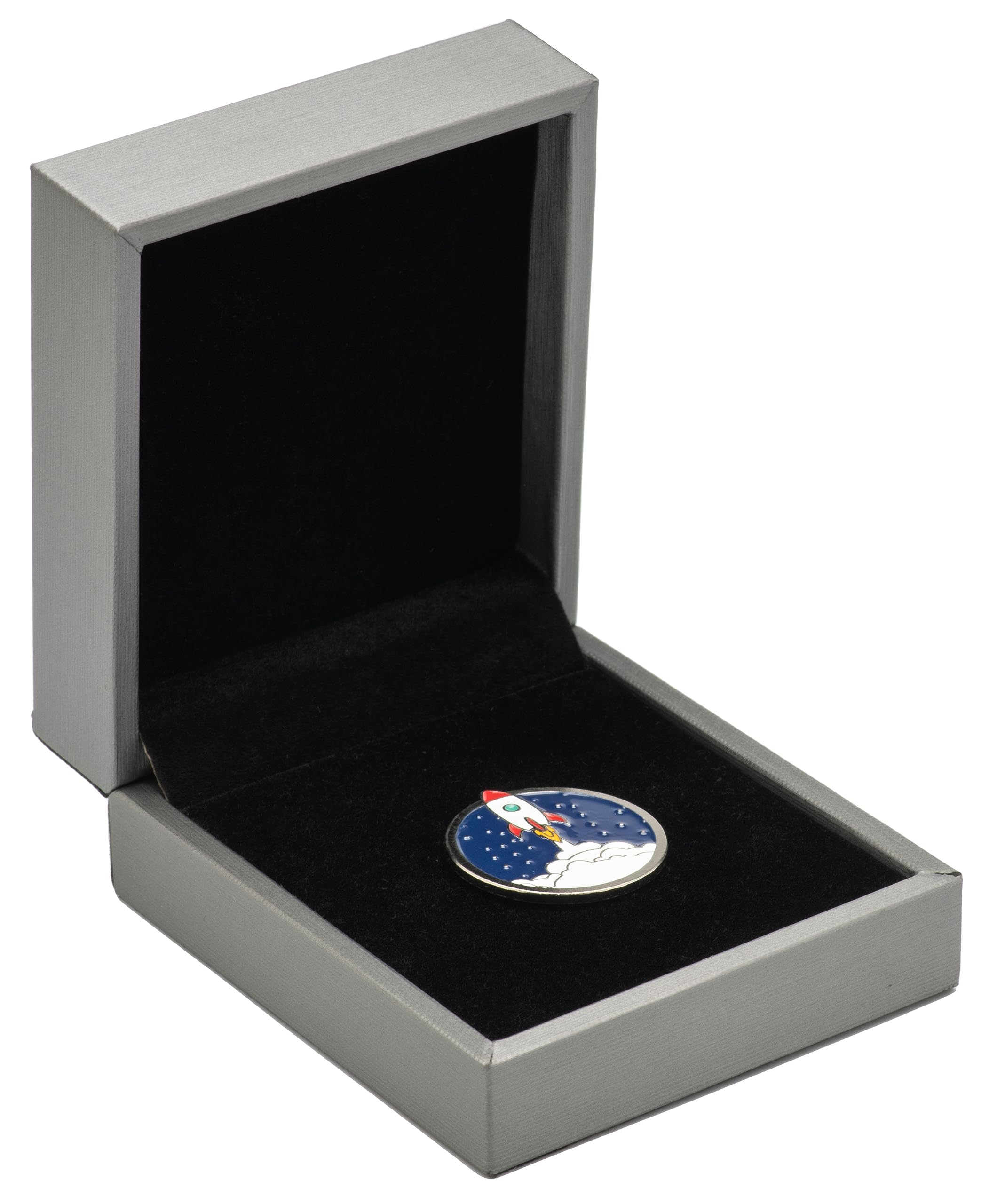 Amazon.com: COWFEX Small Single PU Pin Display Box Case for Gift Badges ...