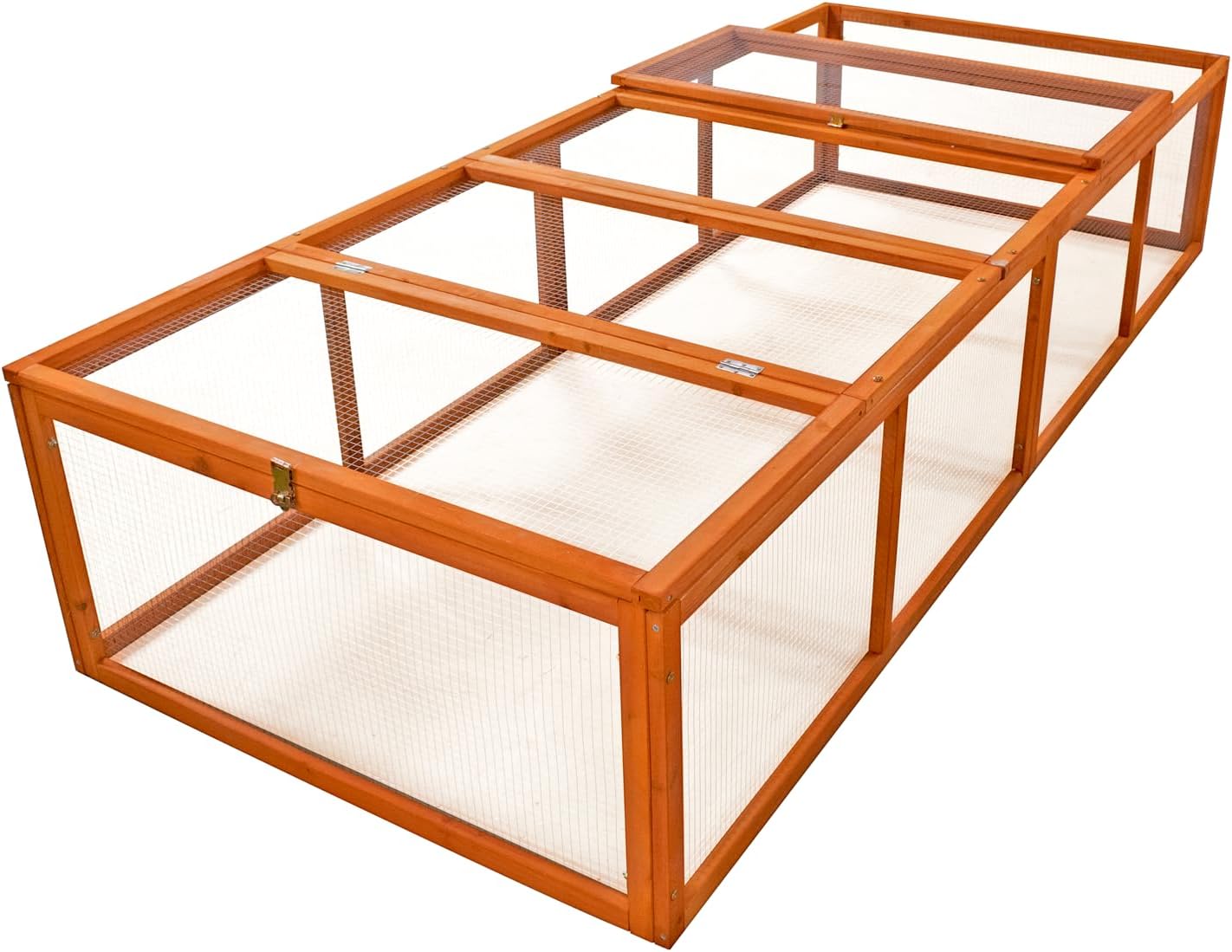 KCT 8ft Outdoor Large Wooden Pet Rabbit Run for Small Animals : Amazon ...