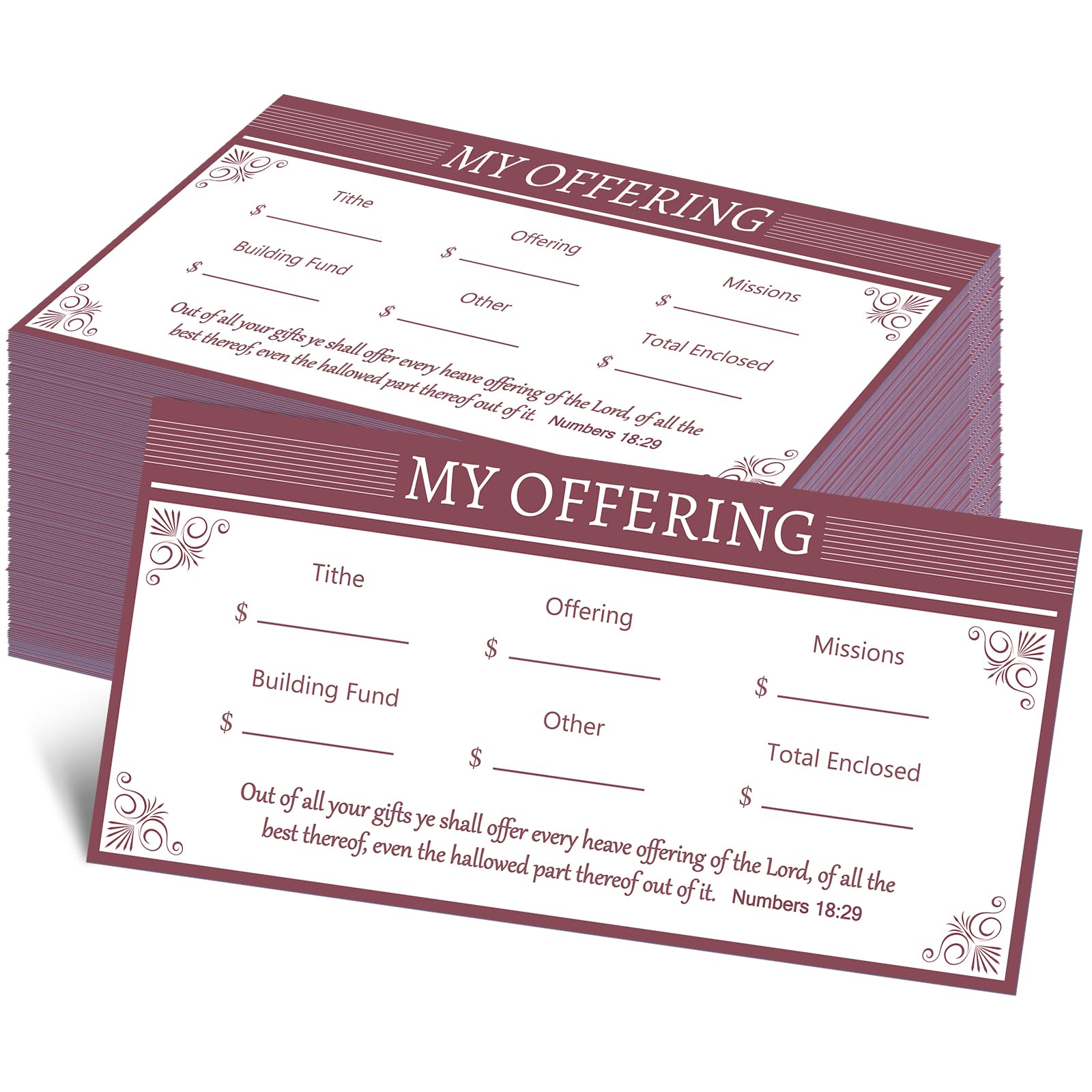 Snapklik.com : 500 Count Tithes And Offering Envelopes For Church ...