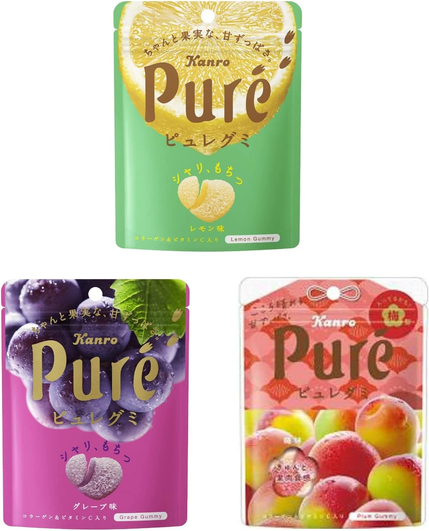 Amazon.com : Kanro Pure Gummy Series (Grape, Pack of 6) : Grocery ...