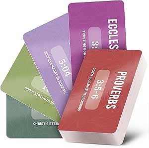 Amazon.com: Pacify Bible Memory Verse Flash Cards, Weekly Scripture ...