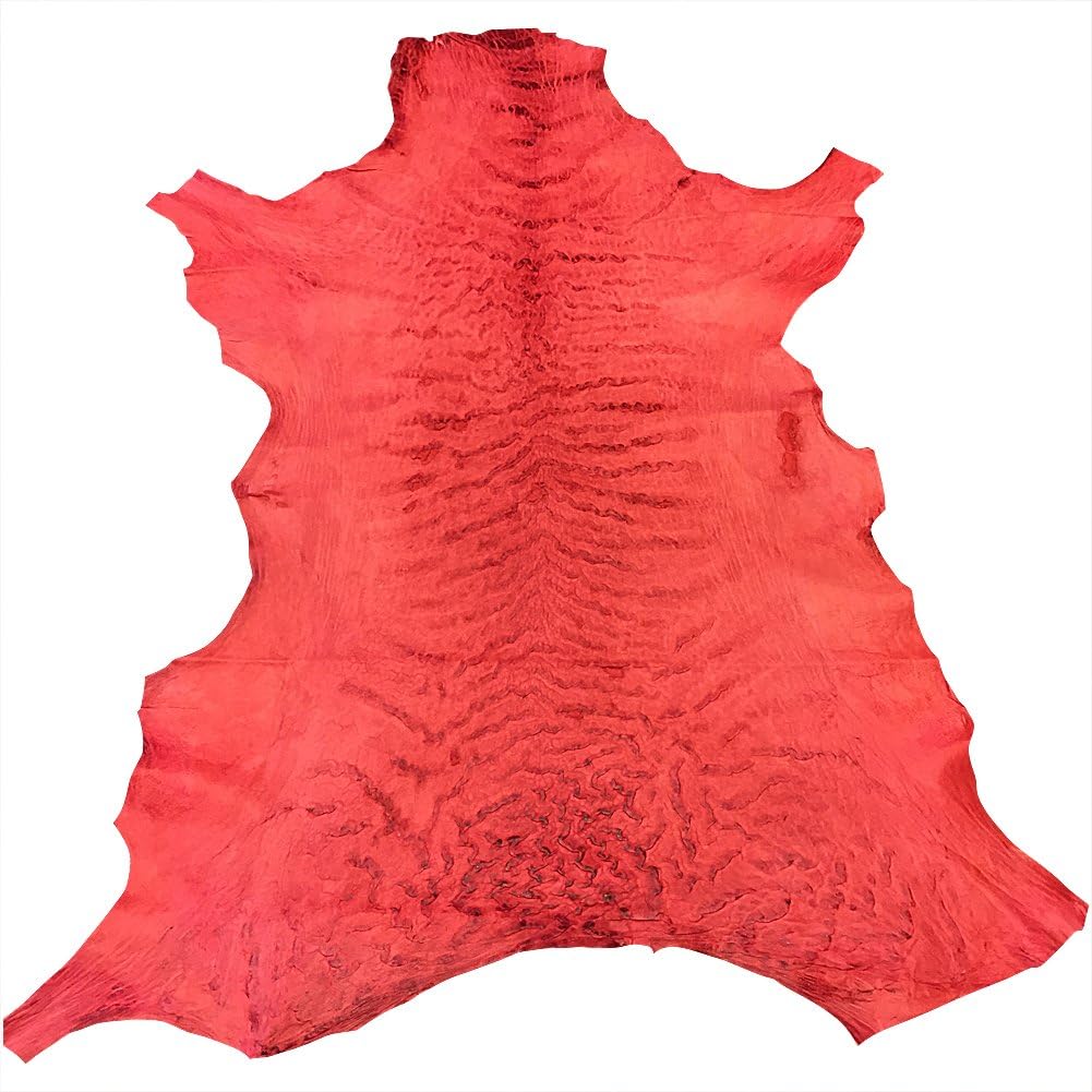 Amazon.com: Genuine Red Leather Hide – Quality New Zealand Full Skins ...