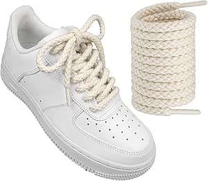 Amazon.com: Endoto Round Rope Shoe Laces Thick Cotton Shoelaces Strings ...