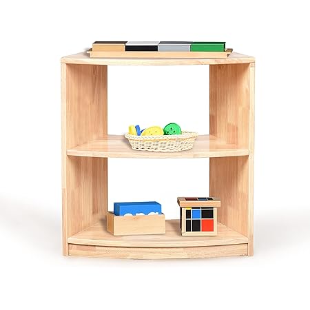 Amazon.com: KRAND Curved Storage Bookcase Montessori Shelf-Toy,Books ...
