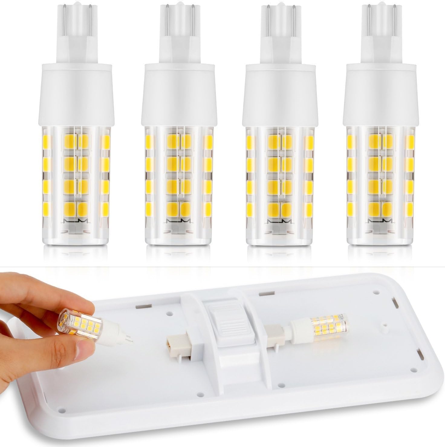 Amazon.com: Kohree 12 Volt Replacement Bulb 921 51-SMD Wedge LED Bulb ...