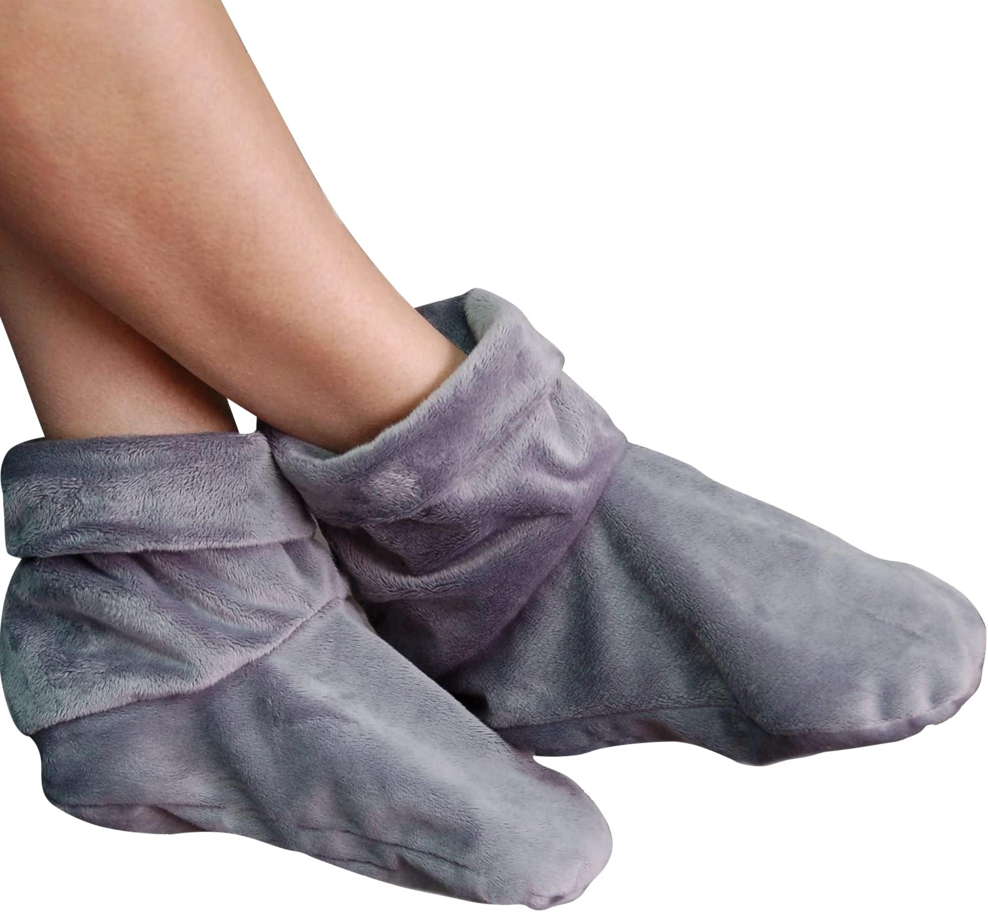 Amazon.com: Mars Wellness Heated Microwavable Booties - Microwavable ...
