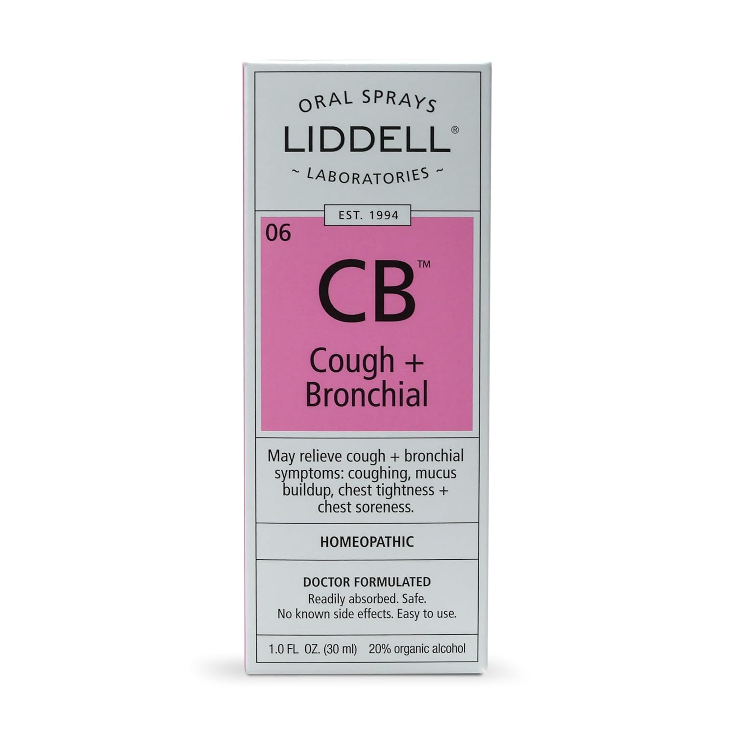 Liddell Spray Homeopático para Tosse e Brônquios, 28g - Alívio Natural ...