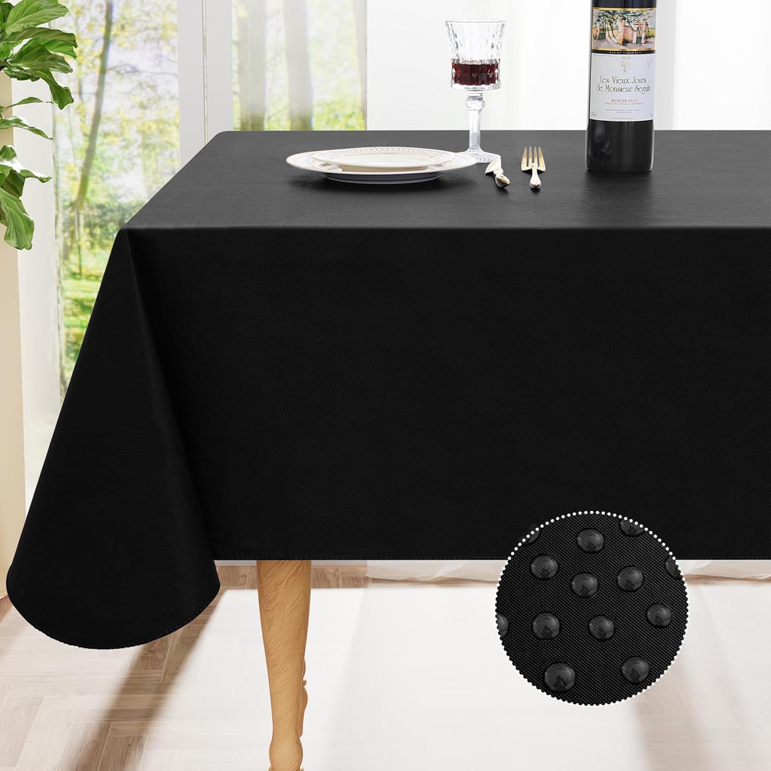 Amazon.com: smiry Rectangle Table Cloth 52x70 Inch, Waterproof Vinyl ...