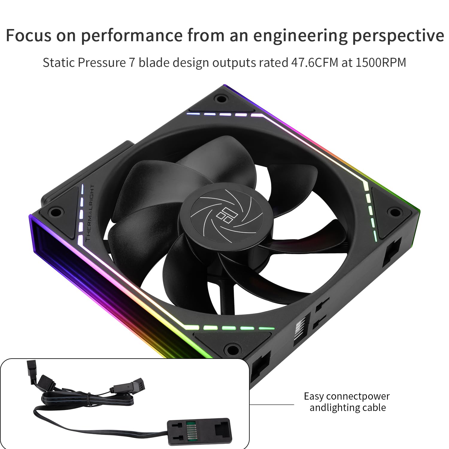Snapklik.com : Thermalright TL-M12QR CPU Fan 120mm Case Cooler Wireless ...