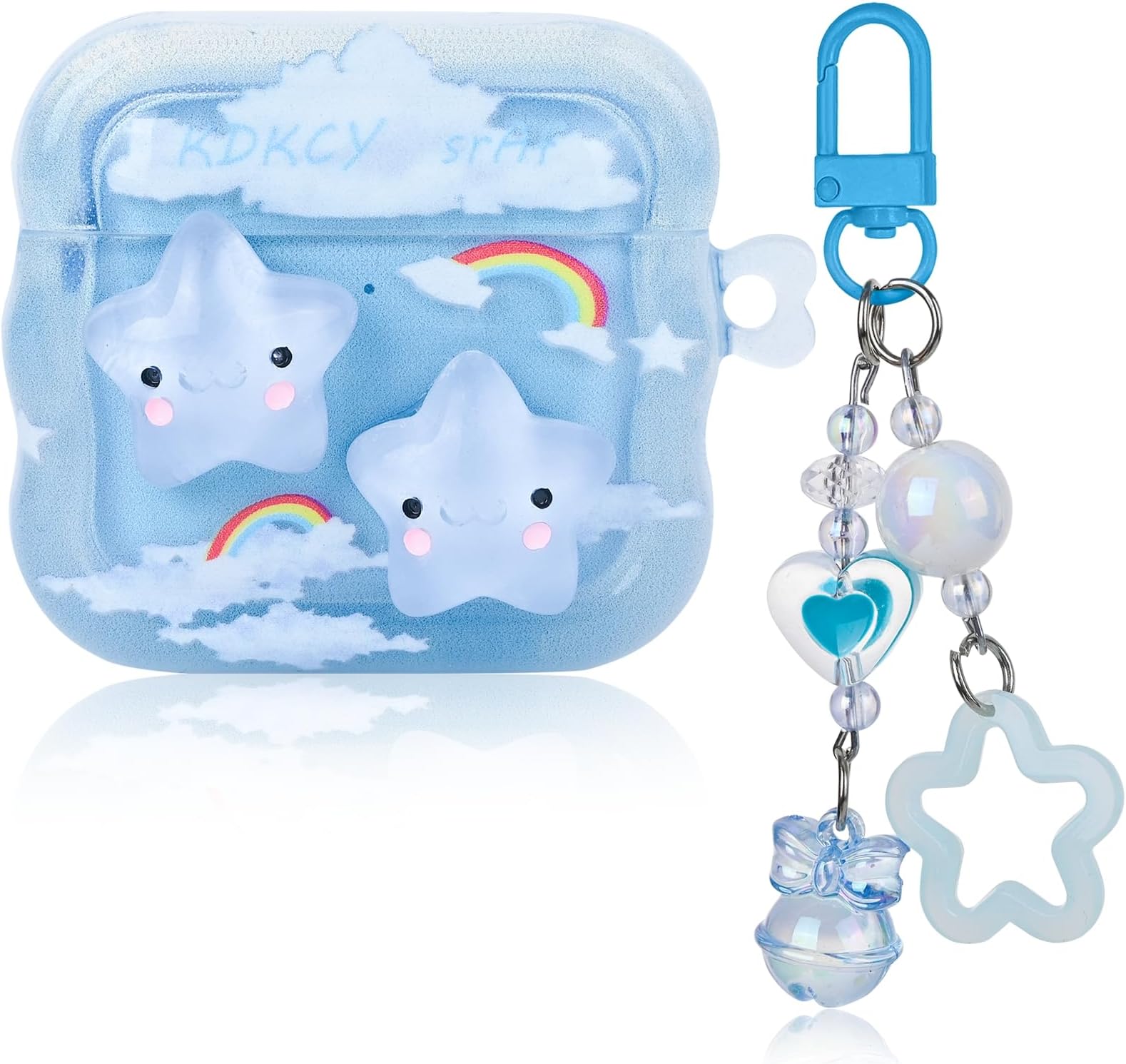 Amazon.com: Mainrenka Cute Airpod 4 Case with Keychain Compatible with ...