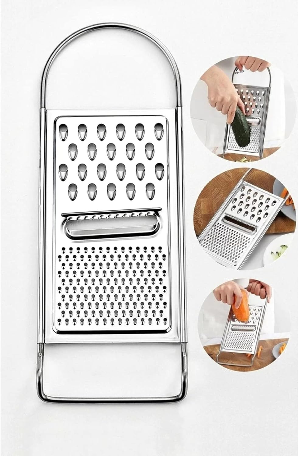 Amazon.com: 3 Function Stainless Steel Grater Slicer, Ginger, Cucumber ...