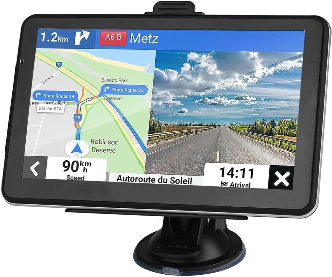 Amazon.com: GPS Navigation for Car Latest 2025 Map 7 inch Touch Screen ...