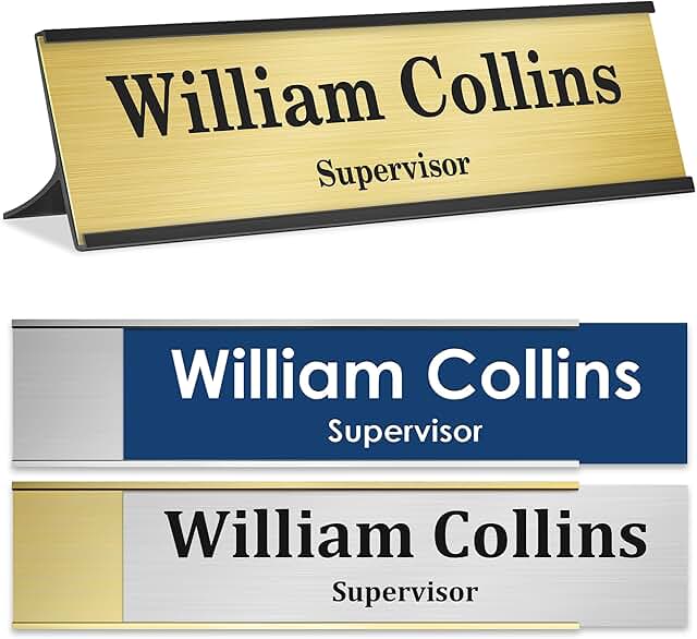 Best Office Desk Name Tags for a Professional Desk – Vanity Diaries