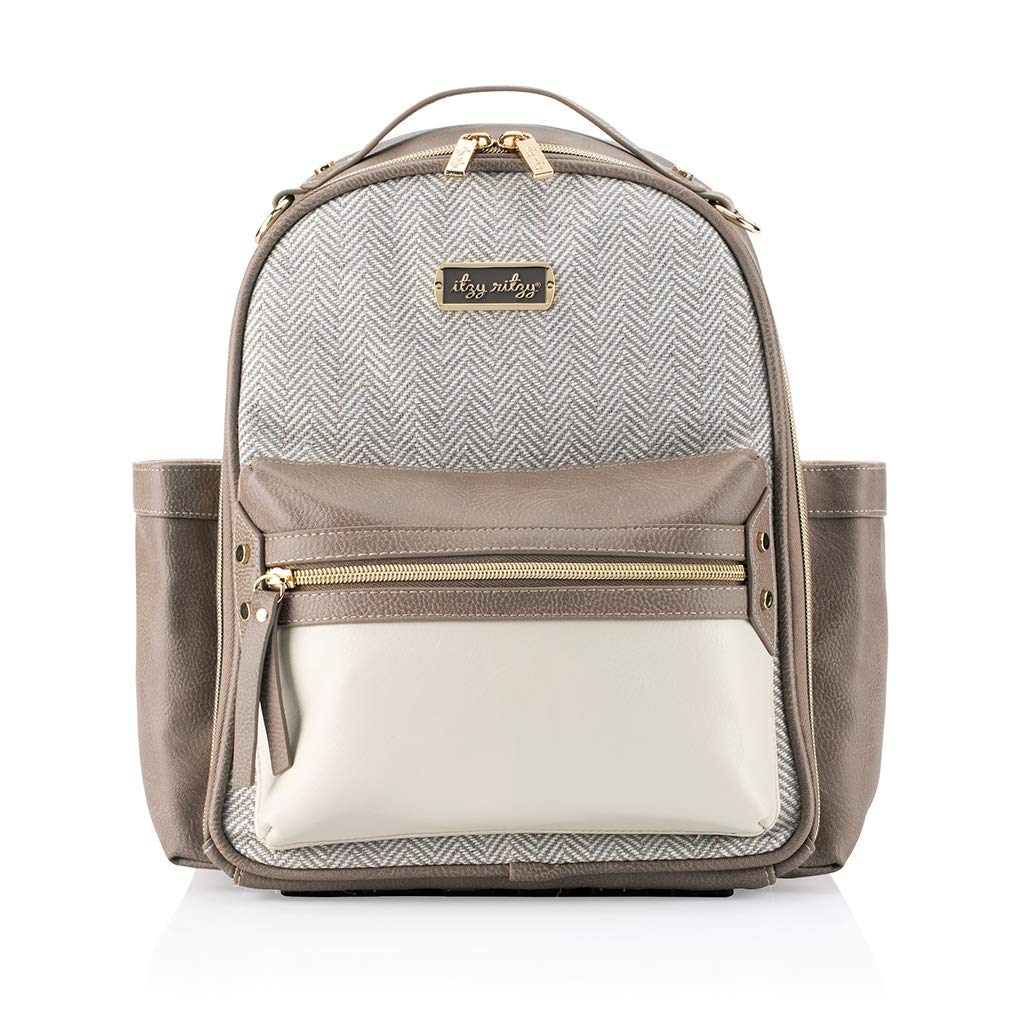 Amazon.com: Itzy Ritzy Backpack – Chic Mini Diaper Bag with Vegan ...