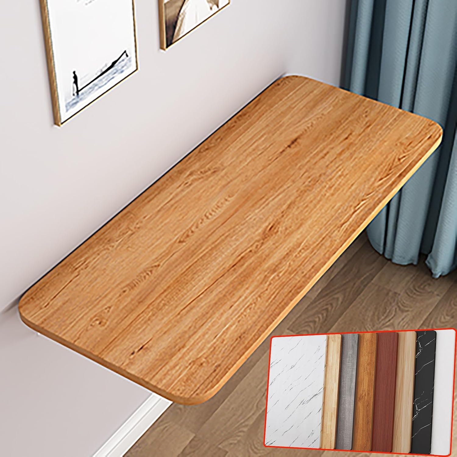 Amazon.com: Wall Mounted Drop Leaf Table,Drop Down Table,Floating ...