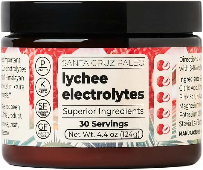 Amazon.com: Santa Cruz Paleo Electrolyte Powder, Lychee Flavor, Sugar ...