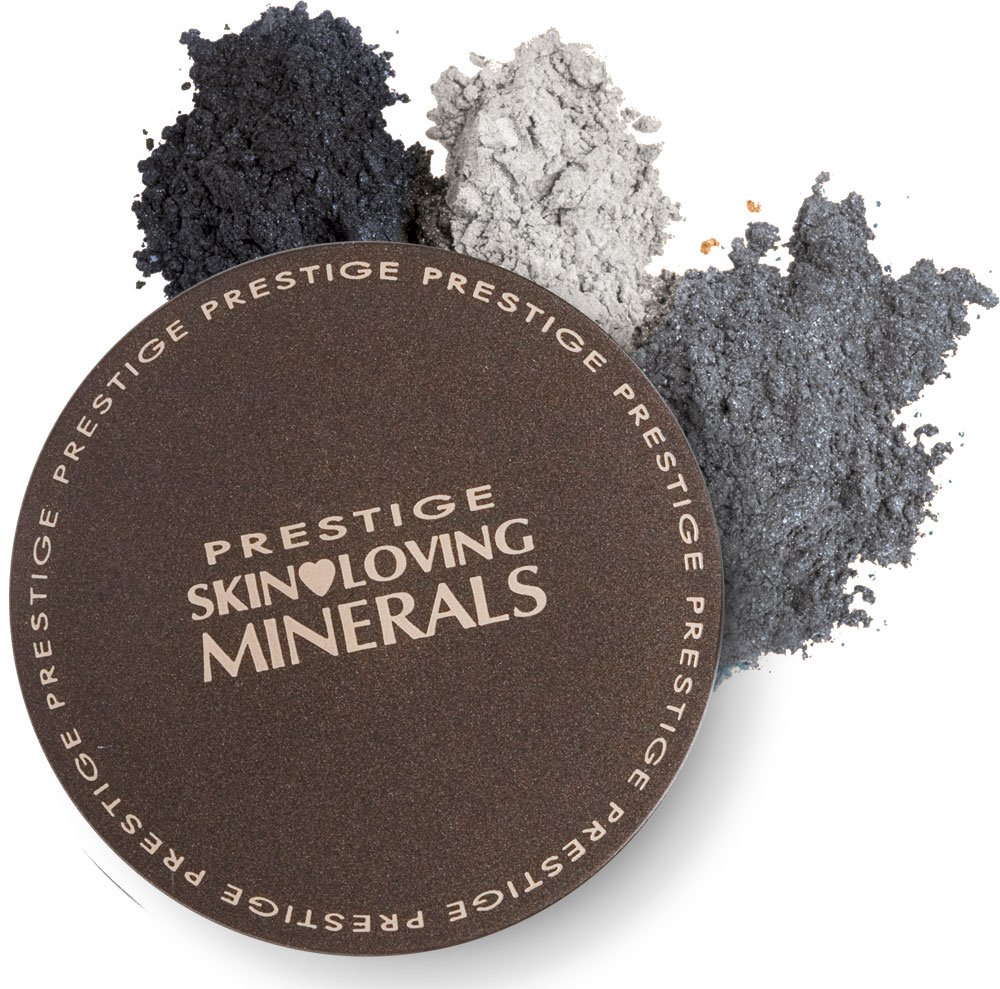 Amazon.com : Prestige Shimmering Mineral Loose Eye Shadow Trios, Black ...