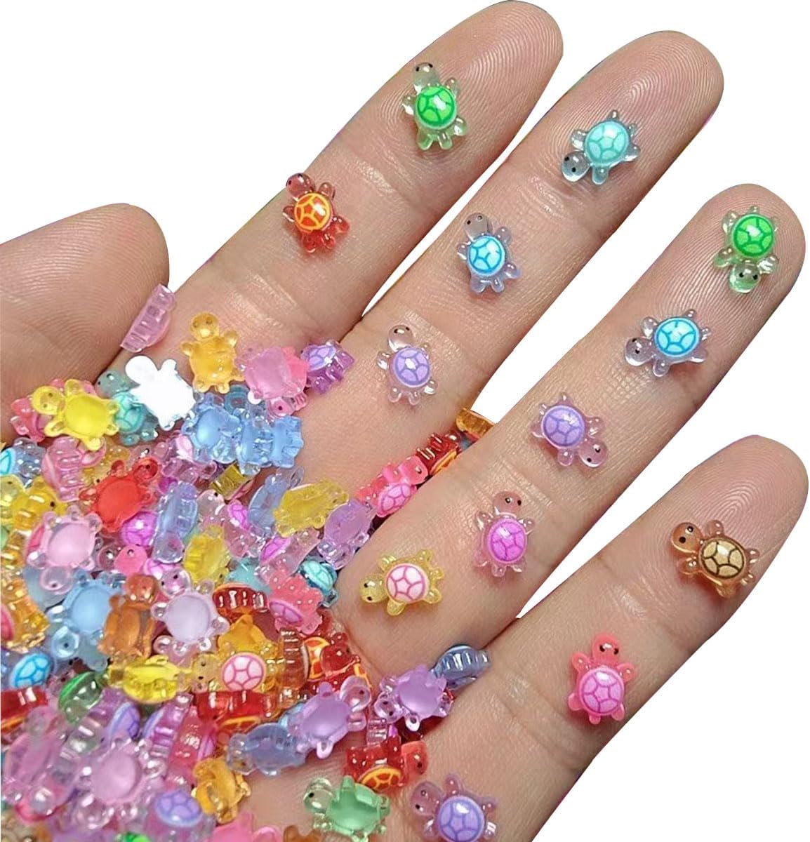 Amazon.com: 200Pcs Luminous Mini Resin Turtles, Super Mini Resin ...