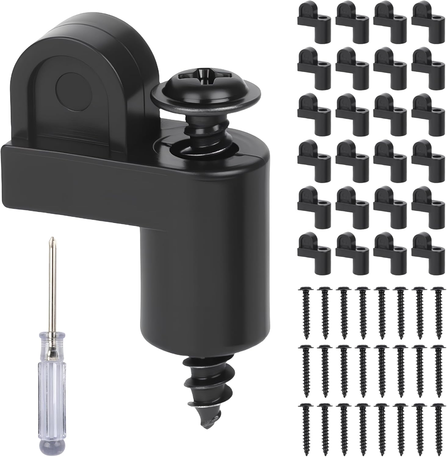 Sandure 3/8 in Window Screen Clips 24 PCS with Screws Screwdriver ...