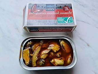 Amazon.com : COLES Smoked Mussels in Olive oil - Canned Mussels, Gluten ...