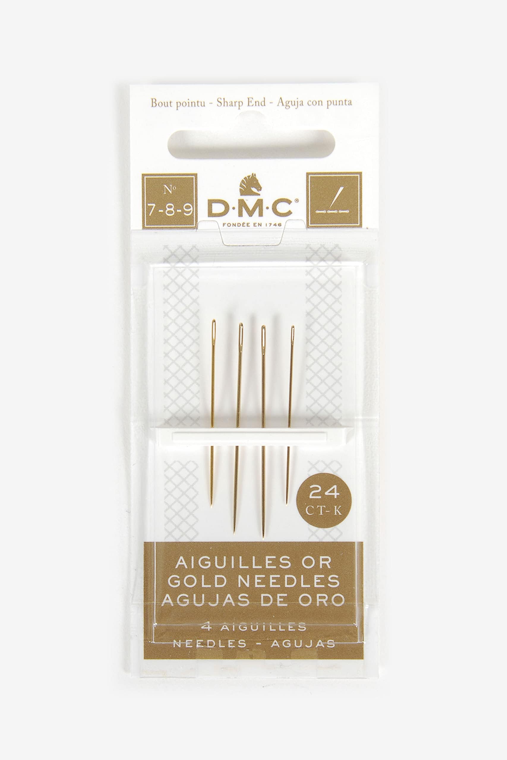 Amazon.com: SINGER Gold Eye Embroidery Needles with Magnet, Sizes 3 & 9 ...