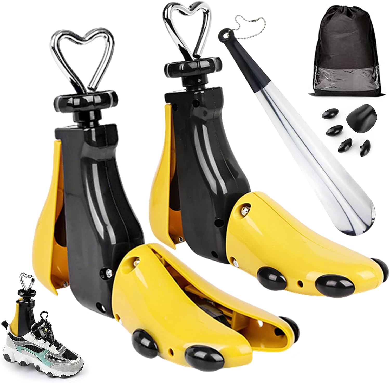 Purecas Shoe Stretcher for Men & Women (Pack of 2) | Adjustable Width ...