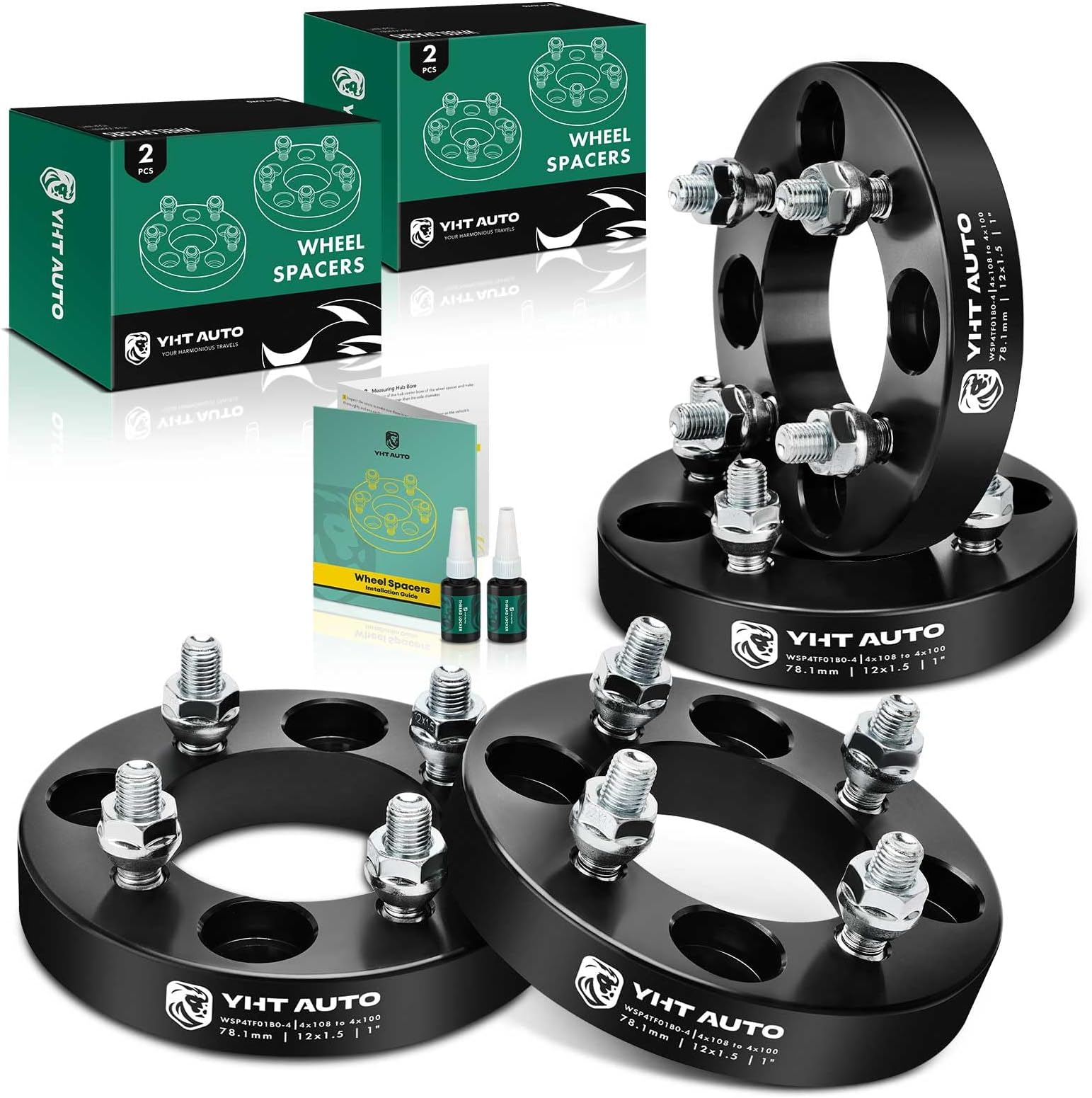 Amazon.com: YHTAUTO 5x100/5x112mm Hub Bore Wheel Adapters 10 mm ...