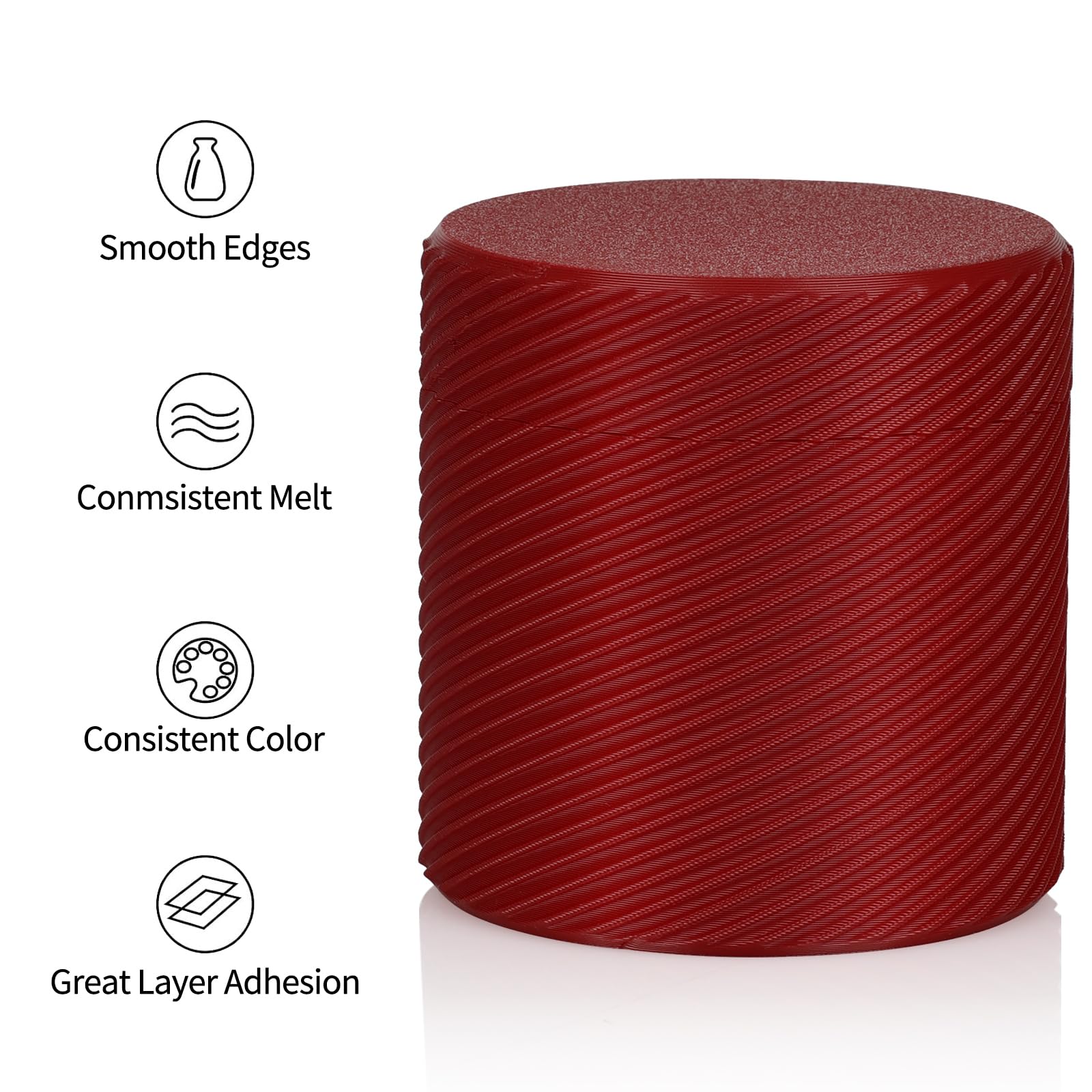 Snapklik.com : Inland PLA Filament 1.75mm, 1kg Spool Dimensional ...