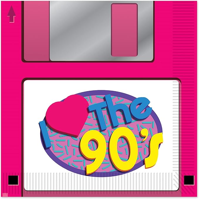 90's Floppy Disk Design Luncheon Napkins
