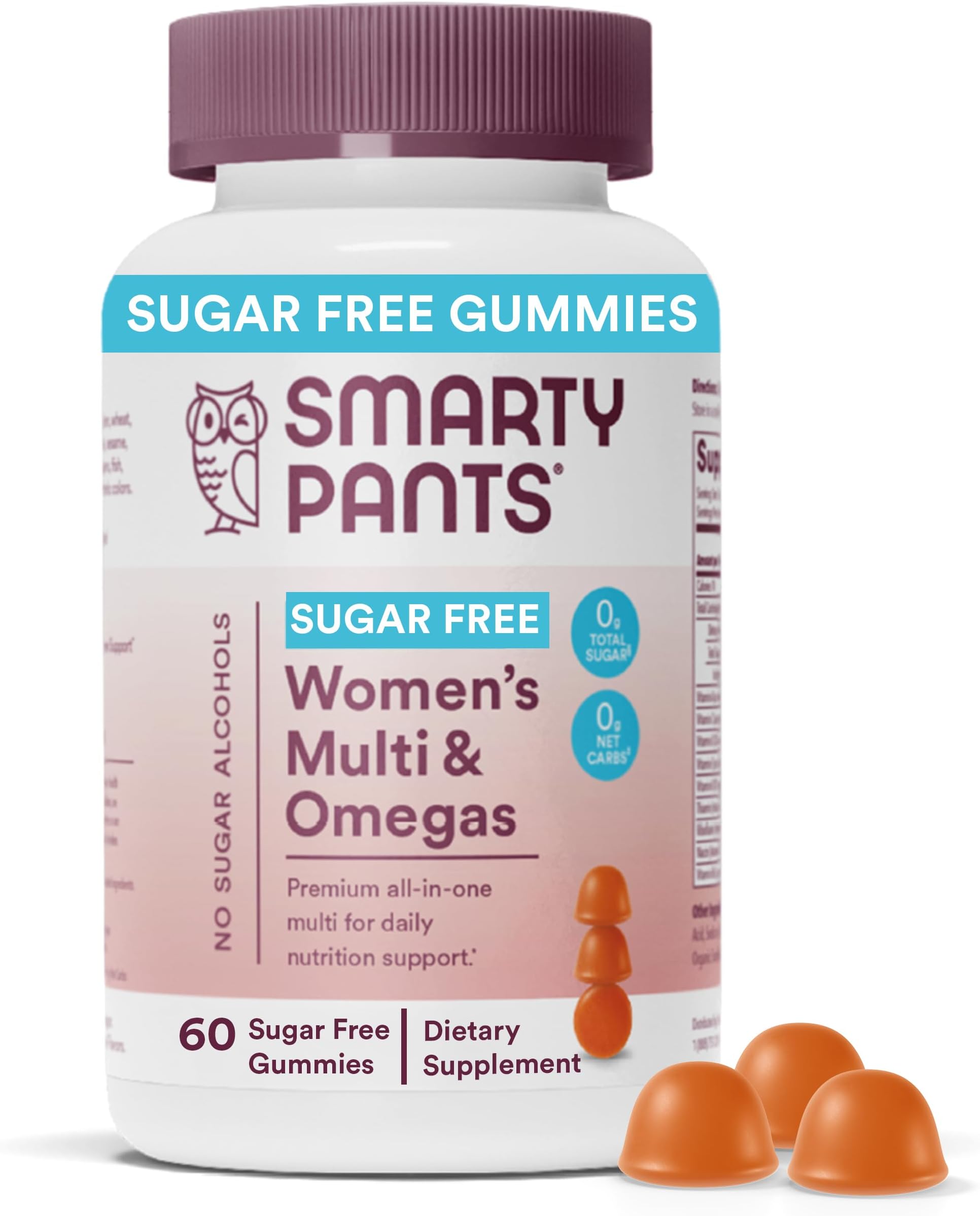 Amazon.com: SmartyPants Women's Multivitamin Gummies, Sugar Free ...