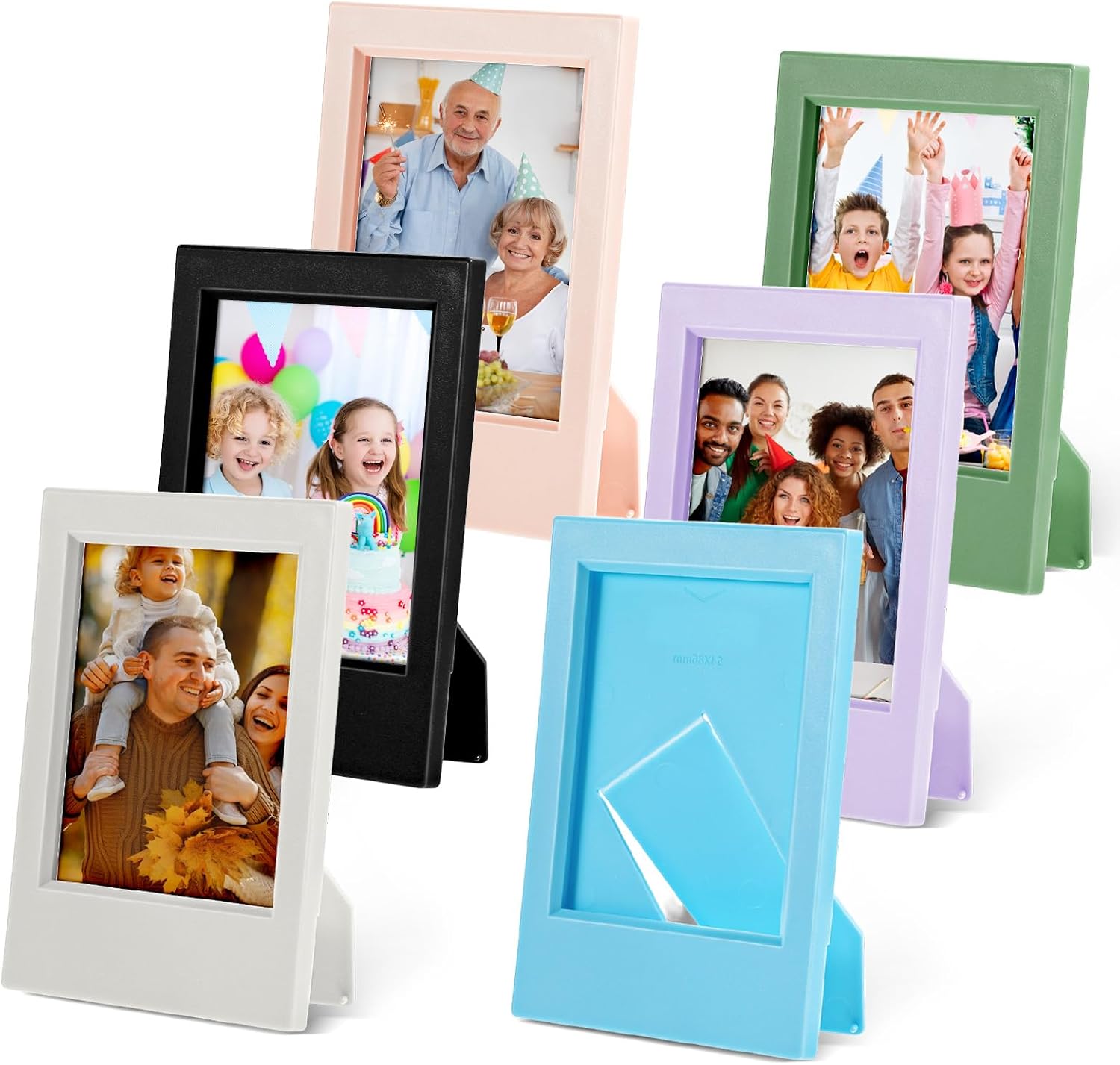 Amazon.com - Neyauo 6 Pcs Mini Picture Frames 2x3 Inch, Colorful Photo ...