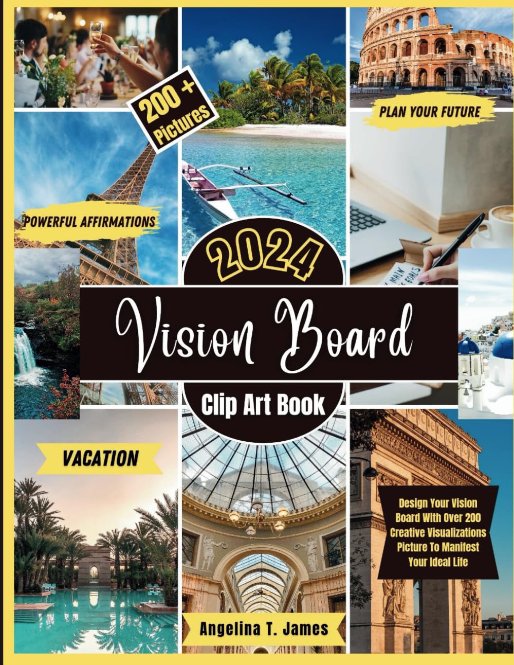2024 VISION BOARD CLIP ART BOOK: Design Your Vision Board With Over 200 ...
